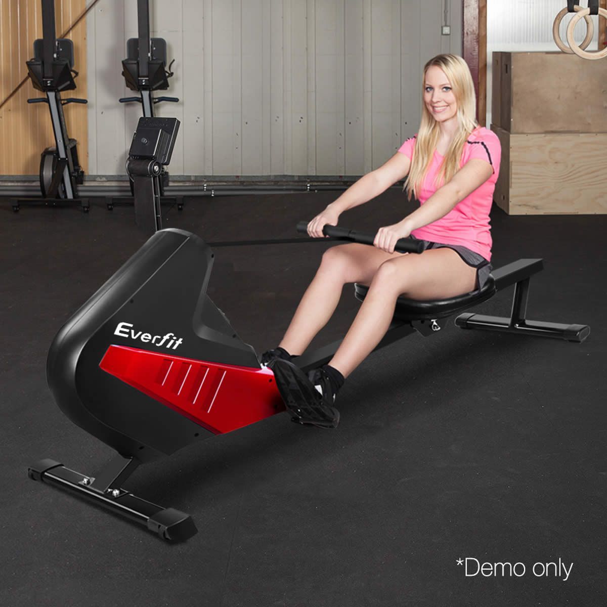 Everfit Magnetic Flywheel Rowing Machine with 8 Levels of Manual ...