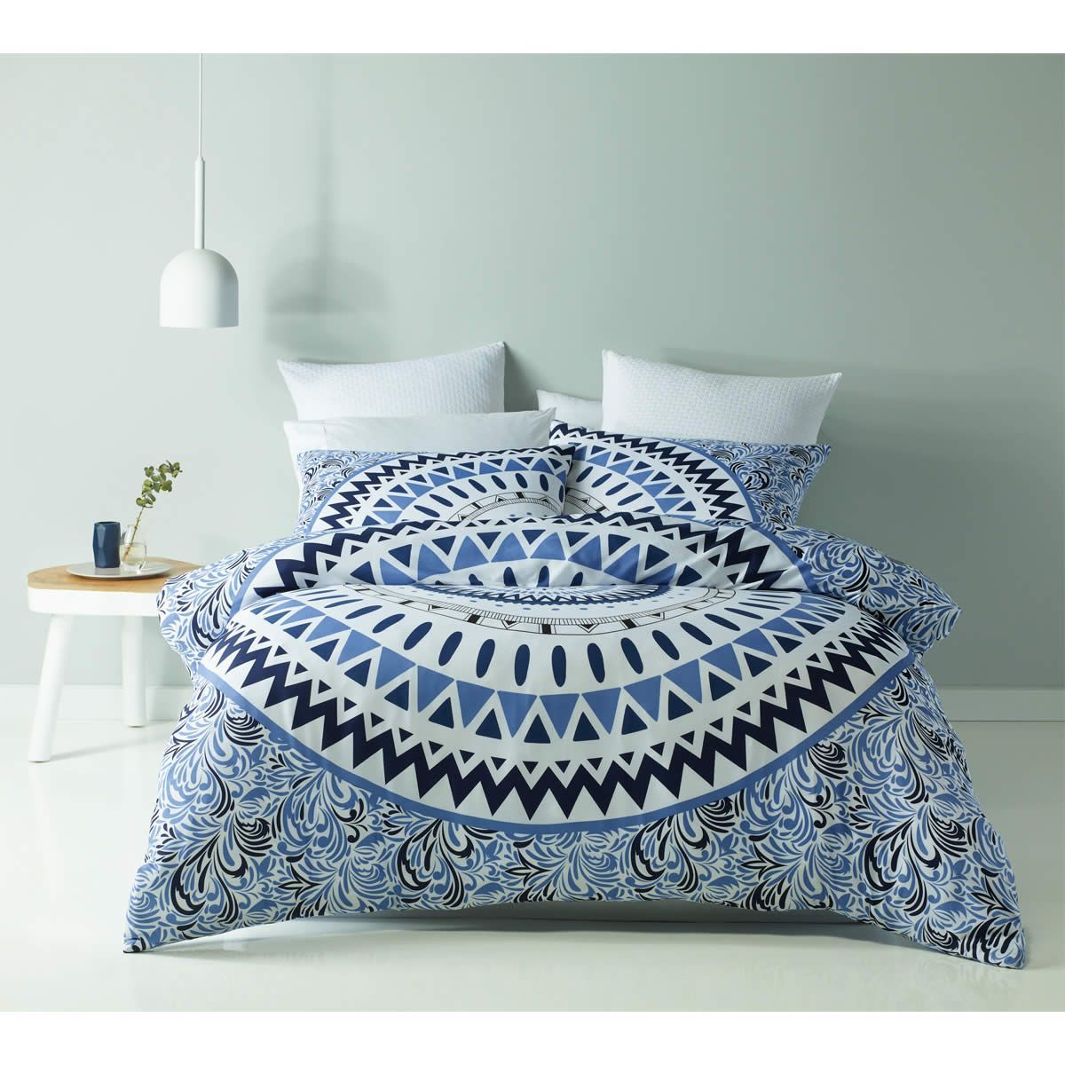 Mandala Quilt Cover Set - King Design E