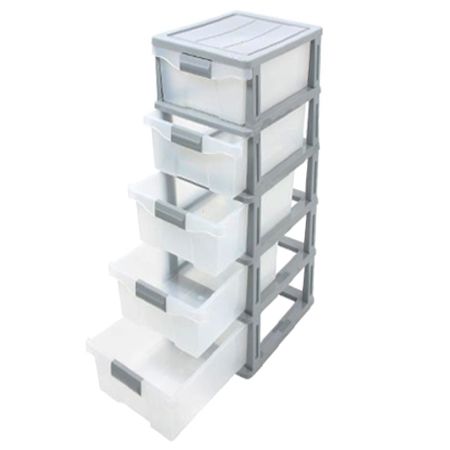 Plastic Storage Drawers Gry - www.CrazySales.com.au | Crazy Sales