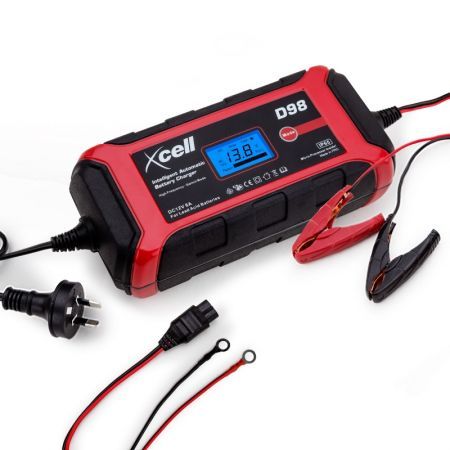 9-Stage 12V 8A Intelligent Digital Battery Charger - D98
