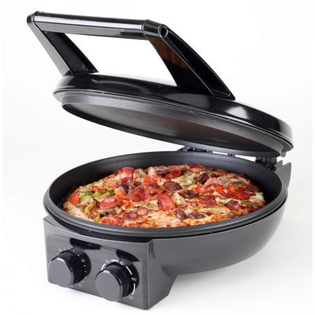 Kitchen Couture Pizza Maker with Hot Plate for Cooking