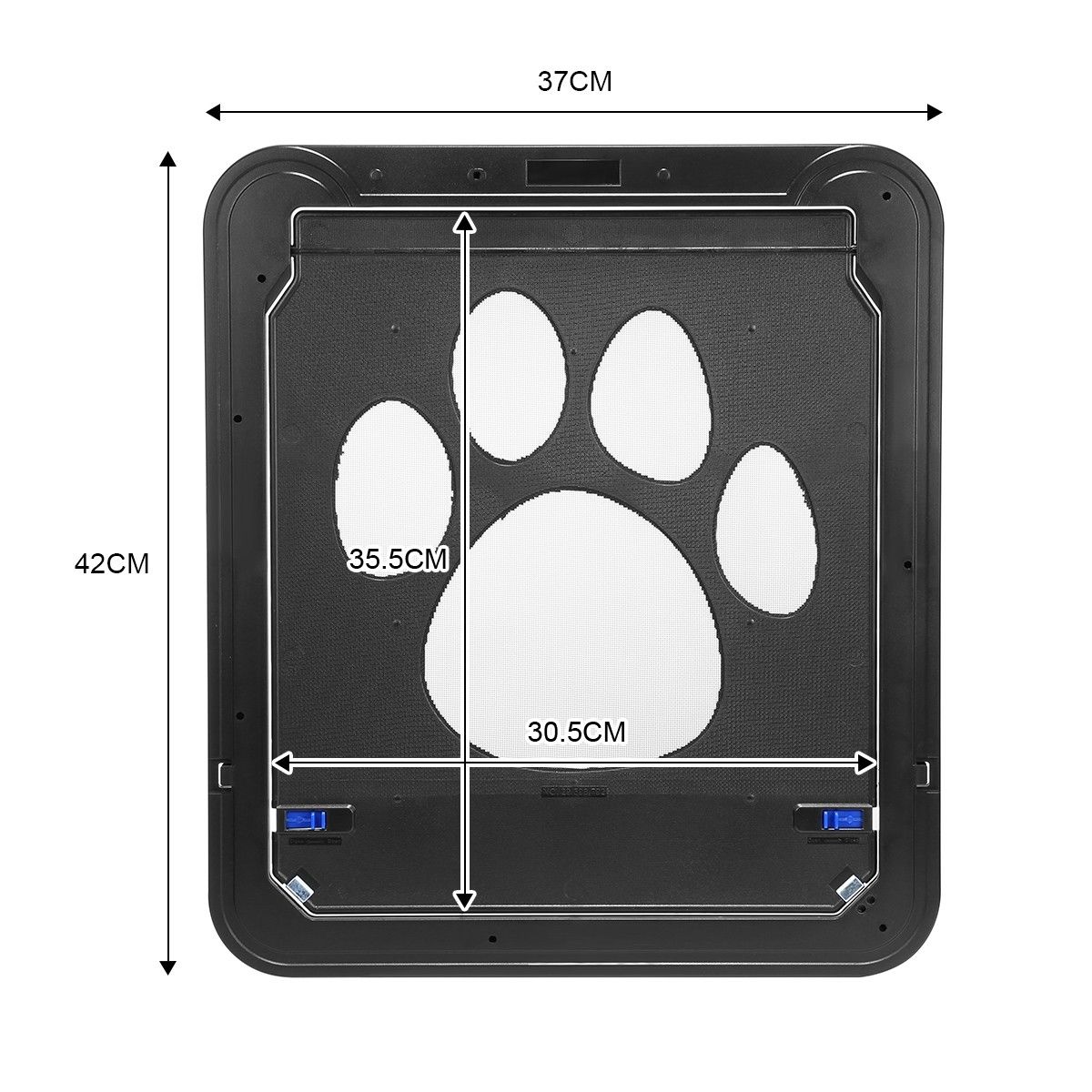 2 Way Locking Dog Cat Pet Secure Brushy Flap Door | Crazy Sales