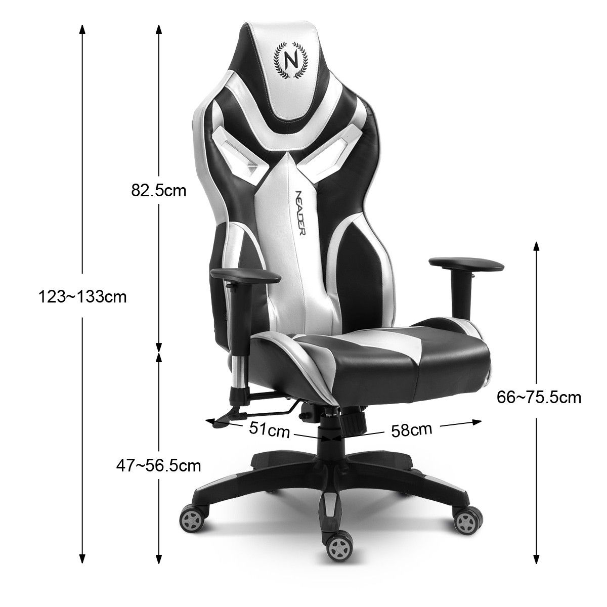 Ergonomic High Back Gaming Racing Chair PU Leather Computer Sport Race ...