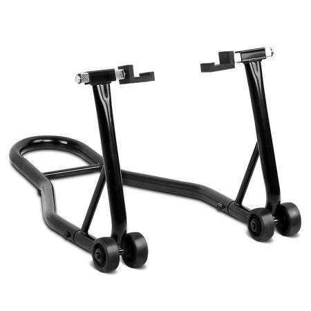 Rear Motorcycle Stand Portable with Four Nylon Rolling Wheels