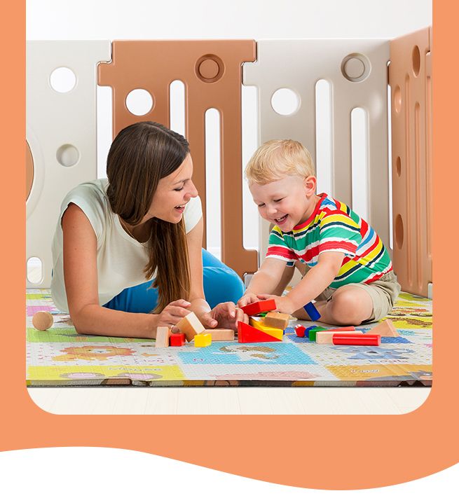 22 Panel Baby Playpen Kids Safety Gates Interactive Toddler Play Room ...