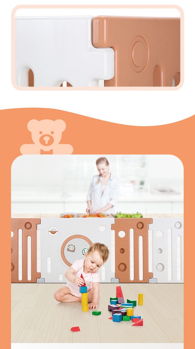20 Panel Baby Playpen Kids Safety Gates Interactive Toddler Play Room ...