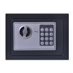 Personal Electronic Safe Security Box with Digital Code + Access Key - Grey