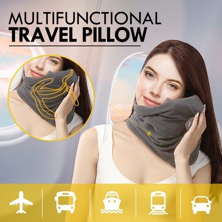 New Portable Neck Pillow Soft Comfortable Neck Support Sitting Nap ...