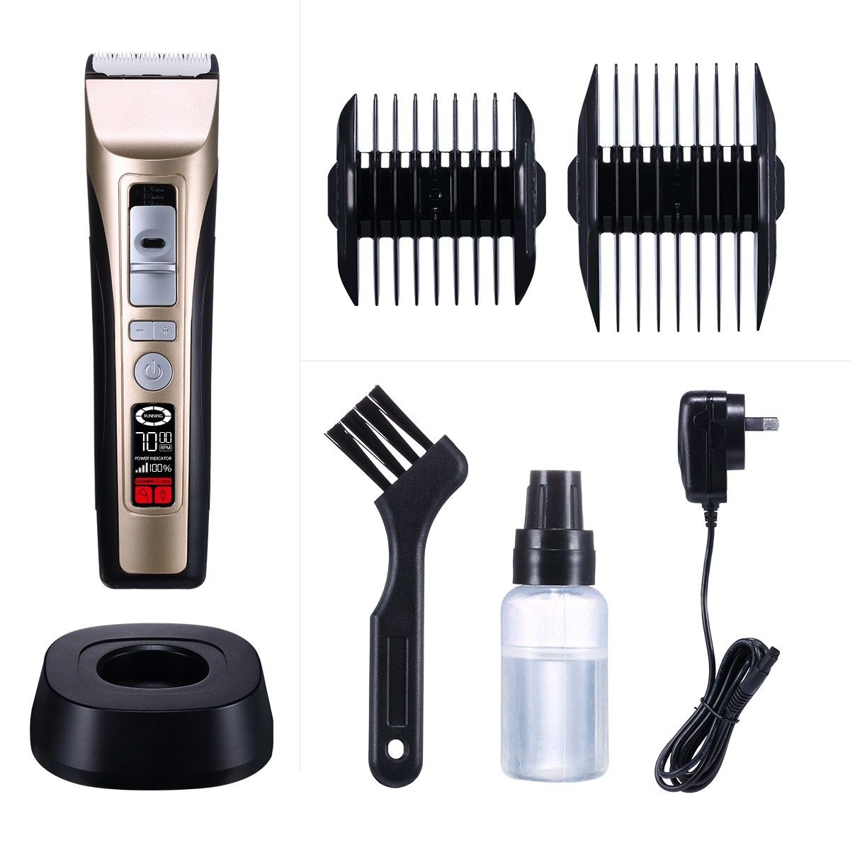 5 Speed Pet Clipper Professional Animal Dog Cat Grooming Hair Trimmer ...