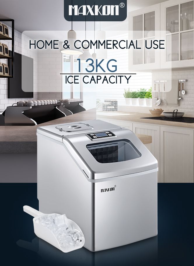 Maxkon 3.2L Portable Ice Cube Maker Machine Home Commercial Fast ...