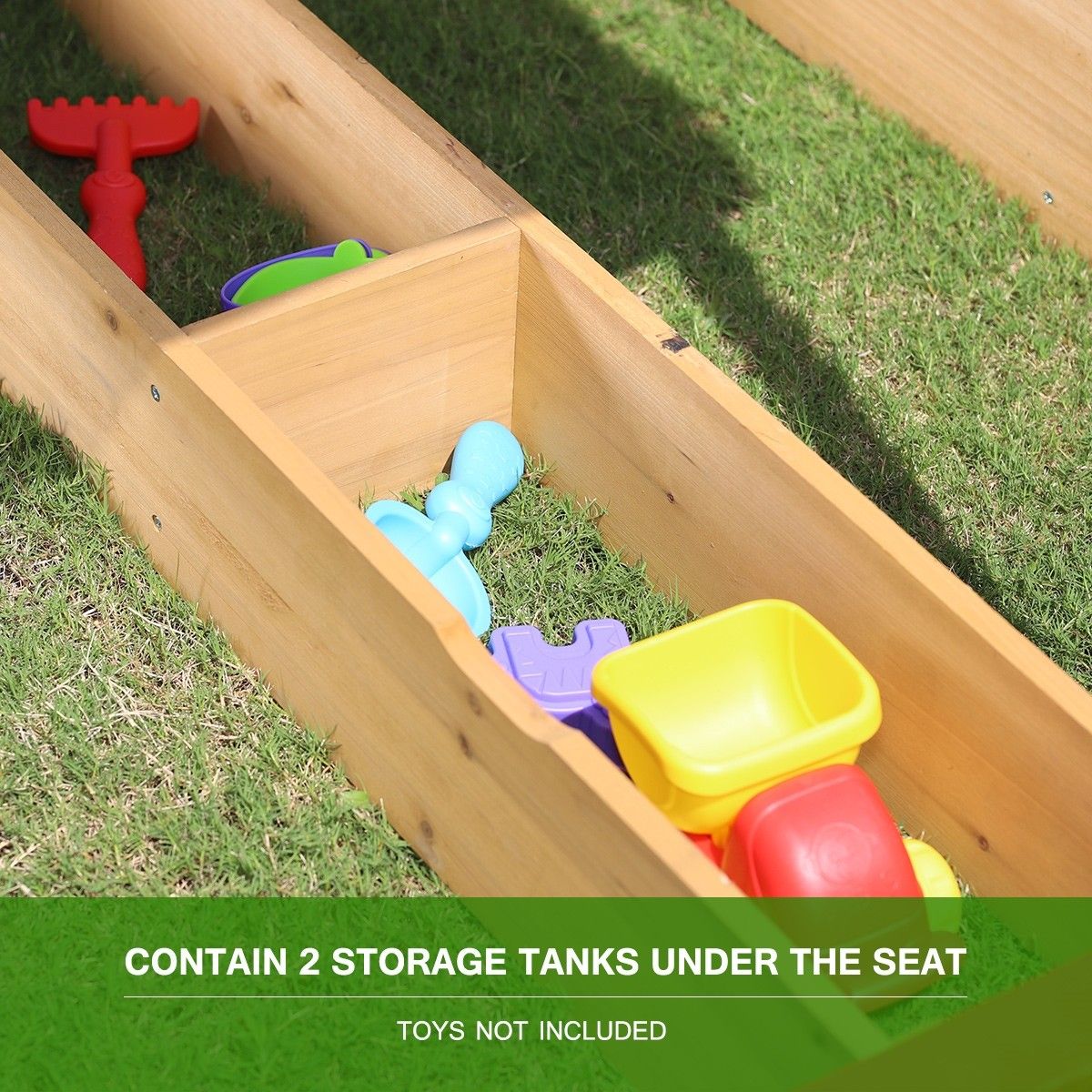 Kids Sand Pit Outdoor Play Set Sandbox Wooden Sandpit Children Toy w ...