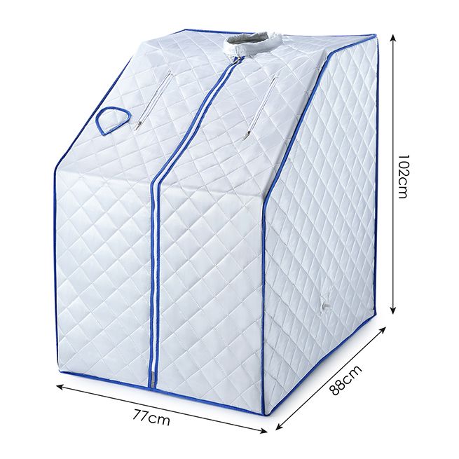 Portable Steam Sauna Full Body Spa Kit 1000W Steamer W/Foldable Chair ...