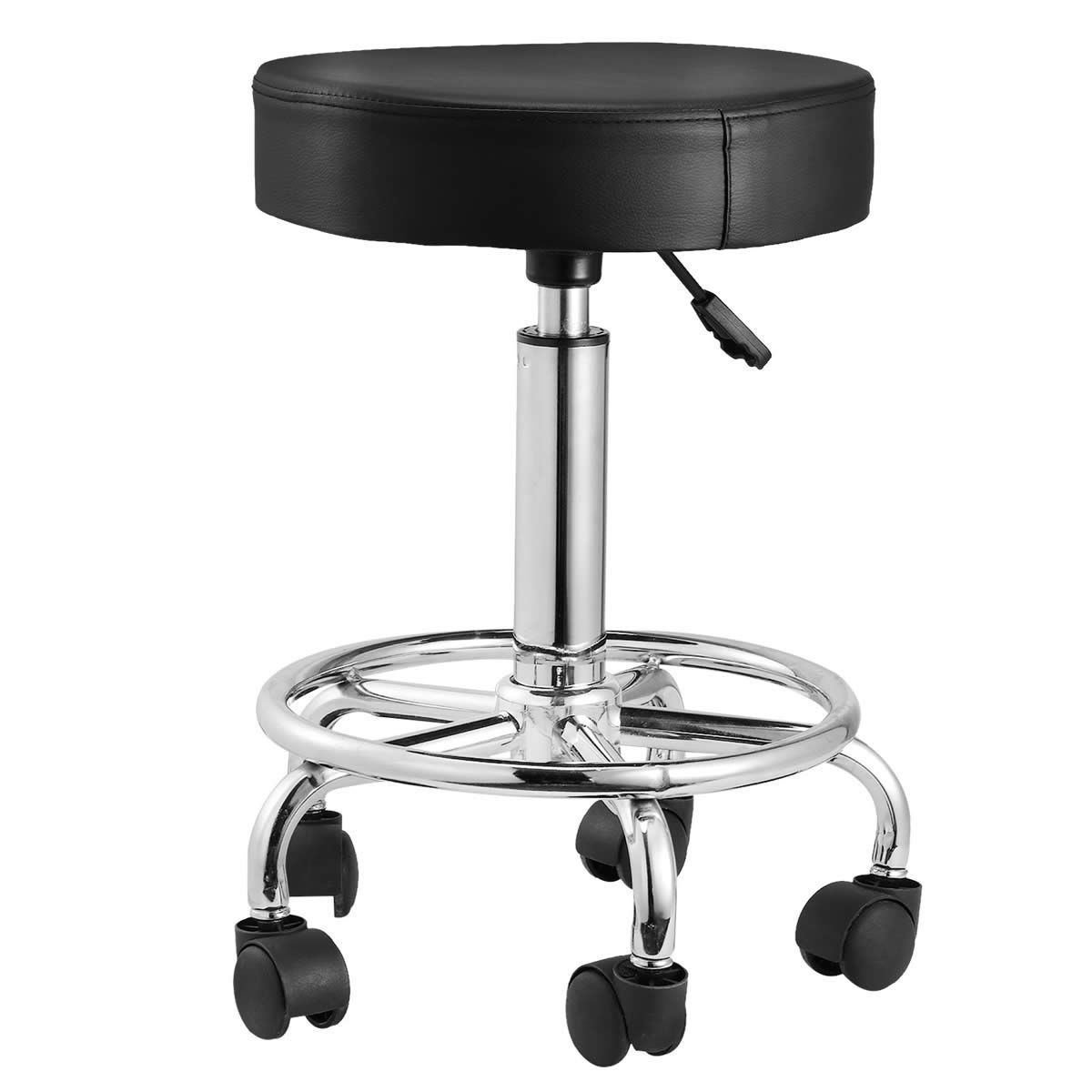 Salon Stool Hairdressing Barber Swivel Chair - Black