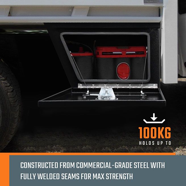 New Pair of Steel Under Tray Tool Boxes Truck Bed Box Underbody Toolbox ...