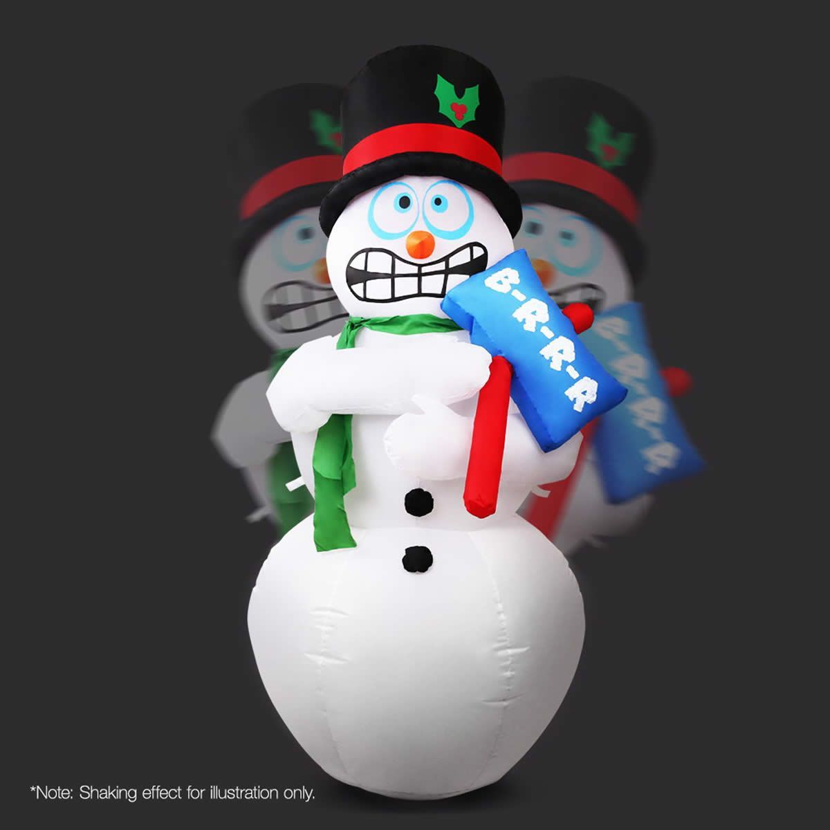 Jingle Jollys Inflatable Shaking Snowman | Crazy Sales