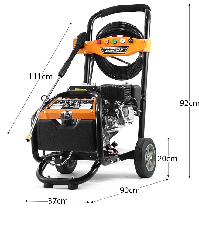 SHOGUN 10HP High Pressure Washer Petrol Water Gurney Cleaner W/ 20M ...