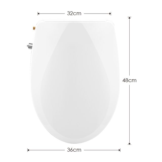 Non Electric Bidet Toilet Seat Cover Hygiene Washlet Dual Nozzle