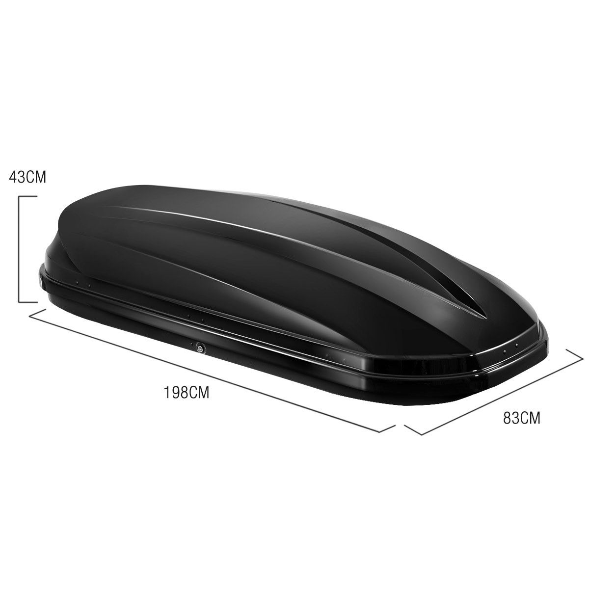 500L Universal Car Roof Box Dual Open Vehicle Rack Rooftop Luggage Pod ...