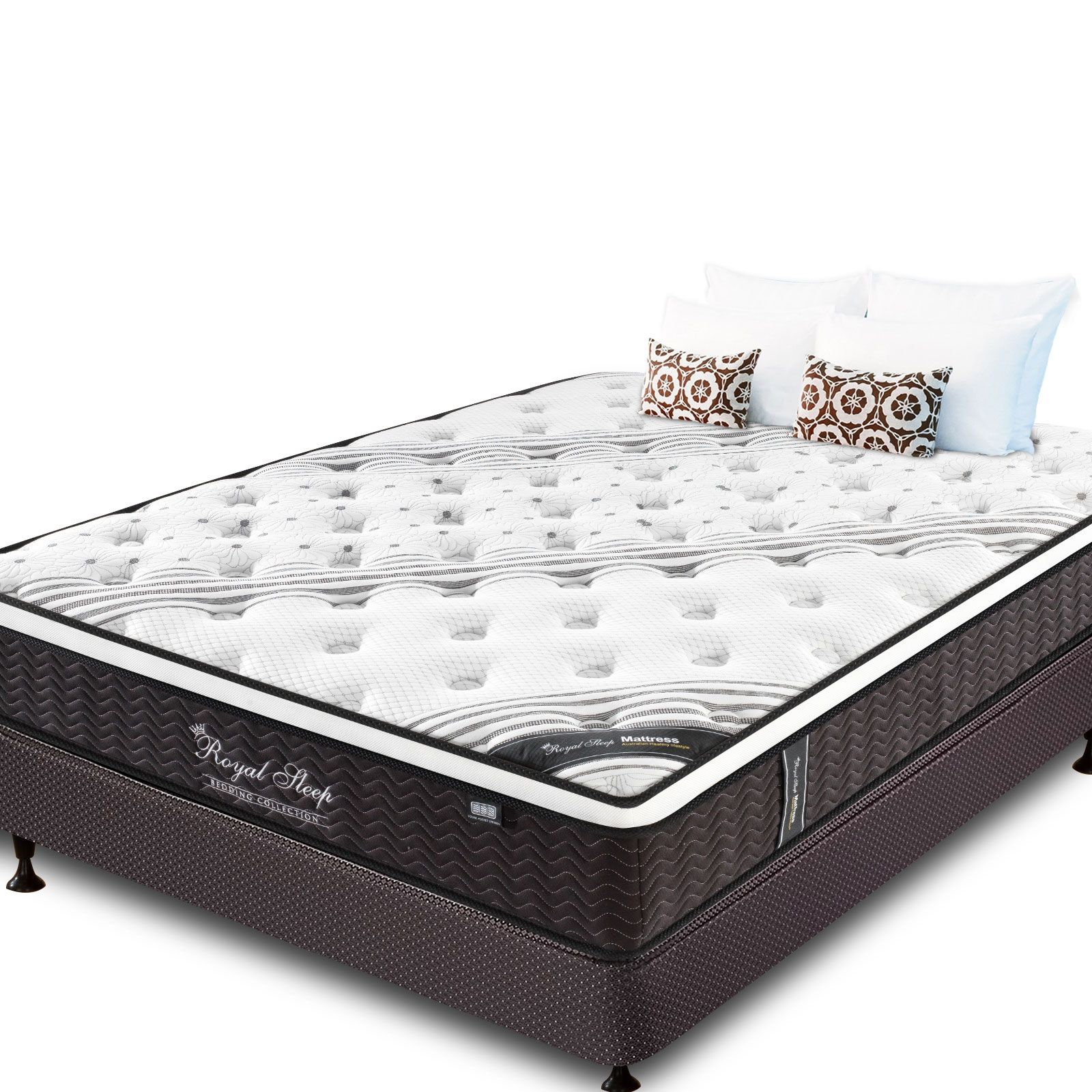 SINGLE Mattress *9 Zone Pocket Spring Mattress Firm Foam EuroTop *Chiro ...