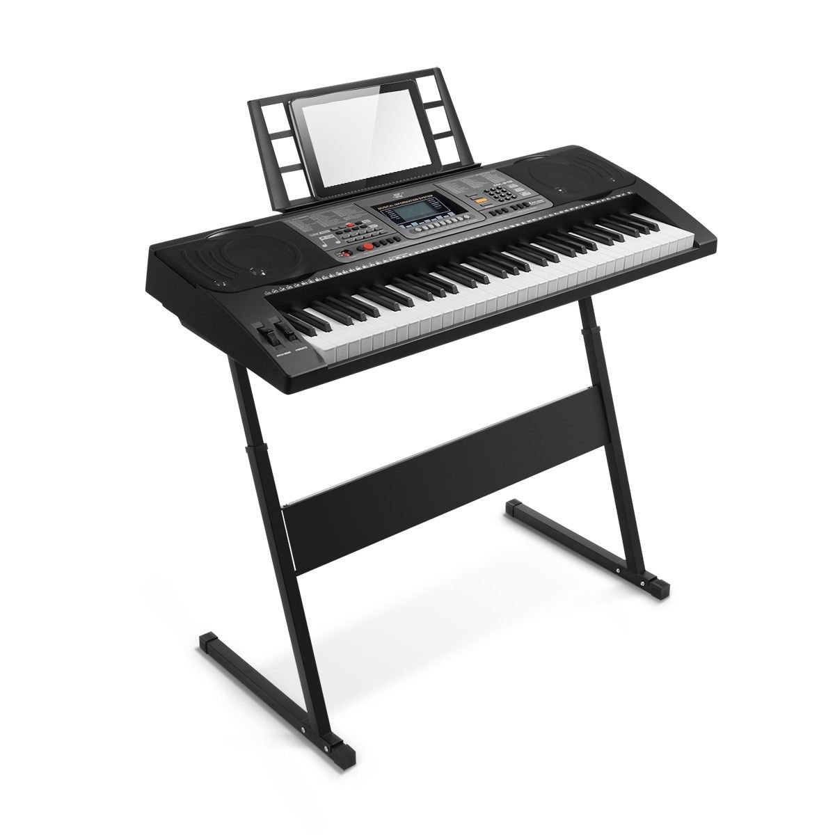61 Keys Electronic Piano Keyboard USB LCD Electric Piano w/Music Stand ...