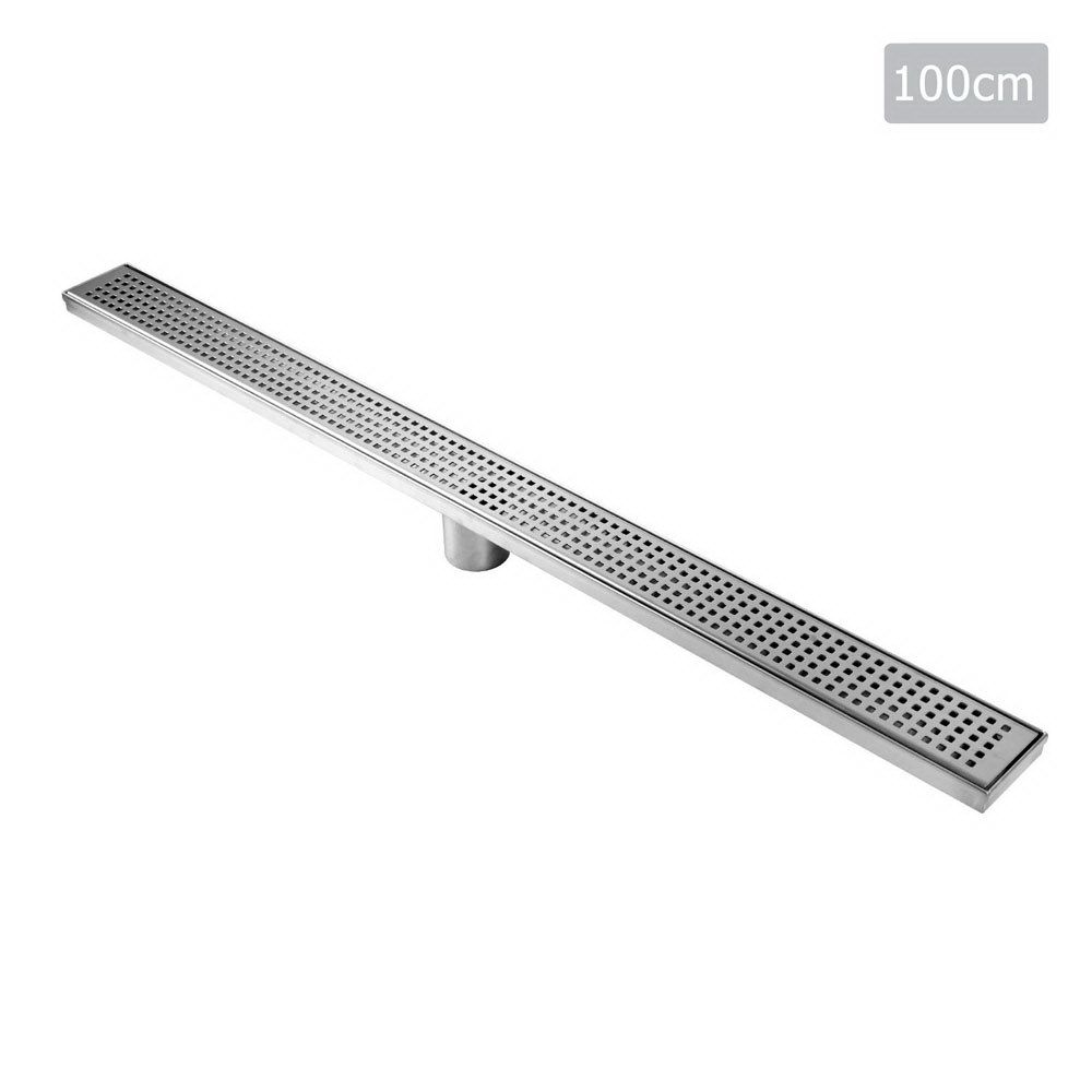 Cefito Shower Grate Square 1000mm Stainless Steel Grates Drain Floor ...