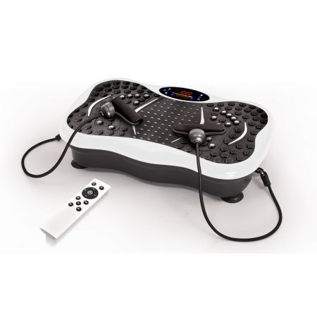 Vibration Fitness Machine with Bluetooth and Massage Function - White