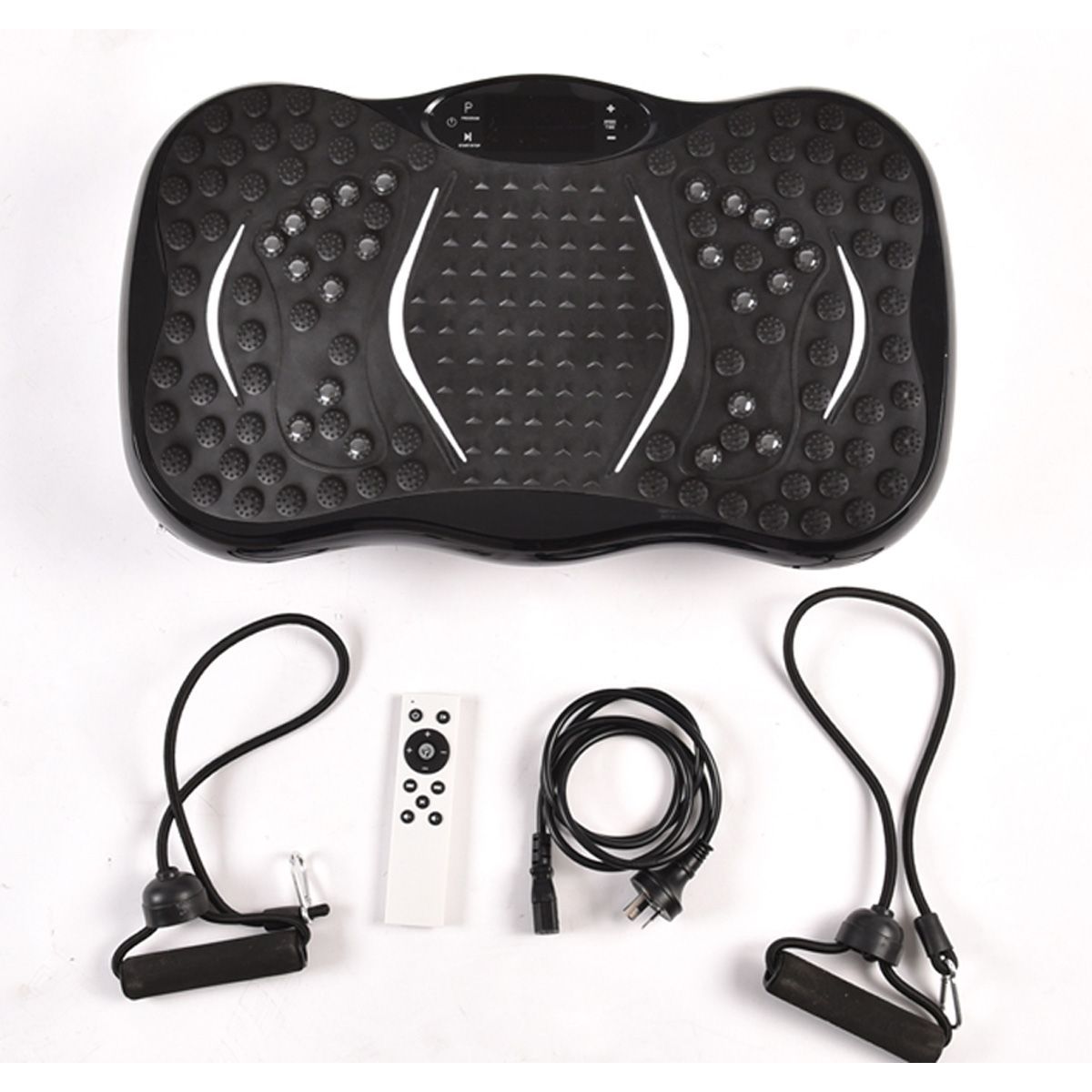 Vibration Fitness Machine with Bluetooth and Massage Function - White ...