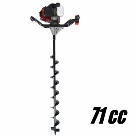 71cc One Man Post Hole Digger Auger Drill + 100 / 200 / 300mm Augers