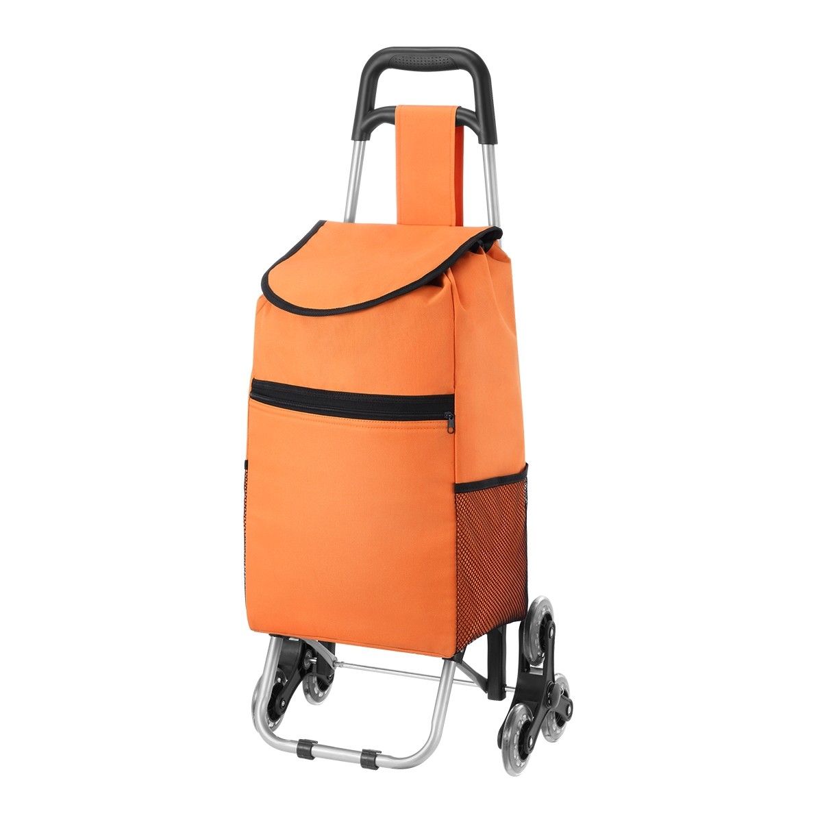 Shopping Trolley Grocery Foldable Cart with Triangle Crystal Wheel ...