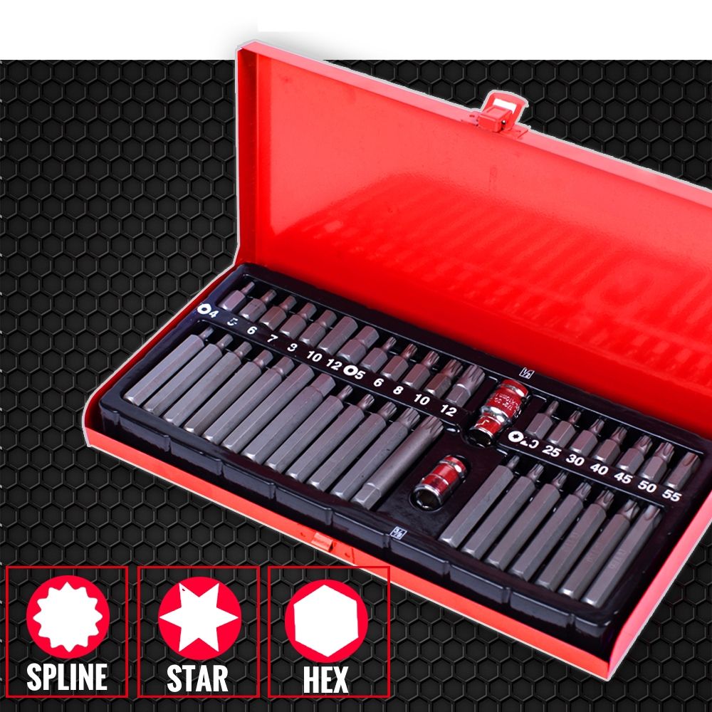 40Pcs Assorted Cr-V Power Bit Set