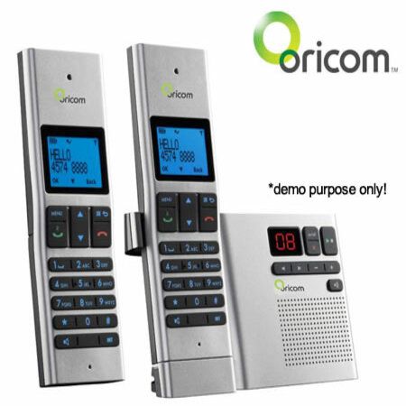 Oricom Premium SLIM8800-2 DECT Digital Cordless Phone with Answering ...