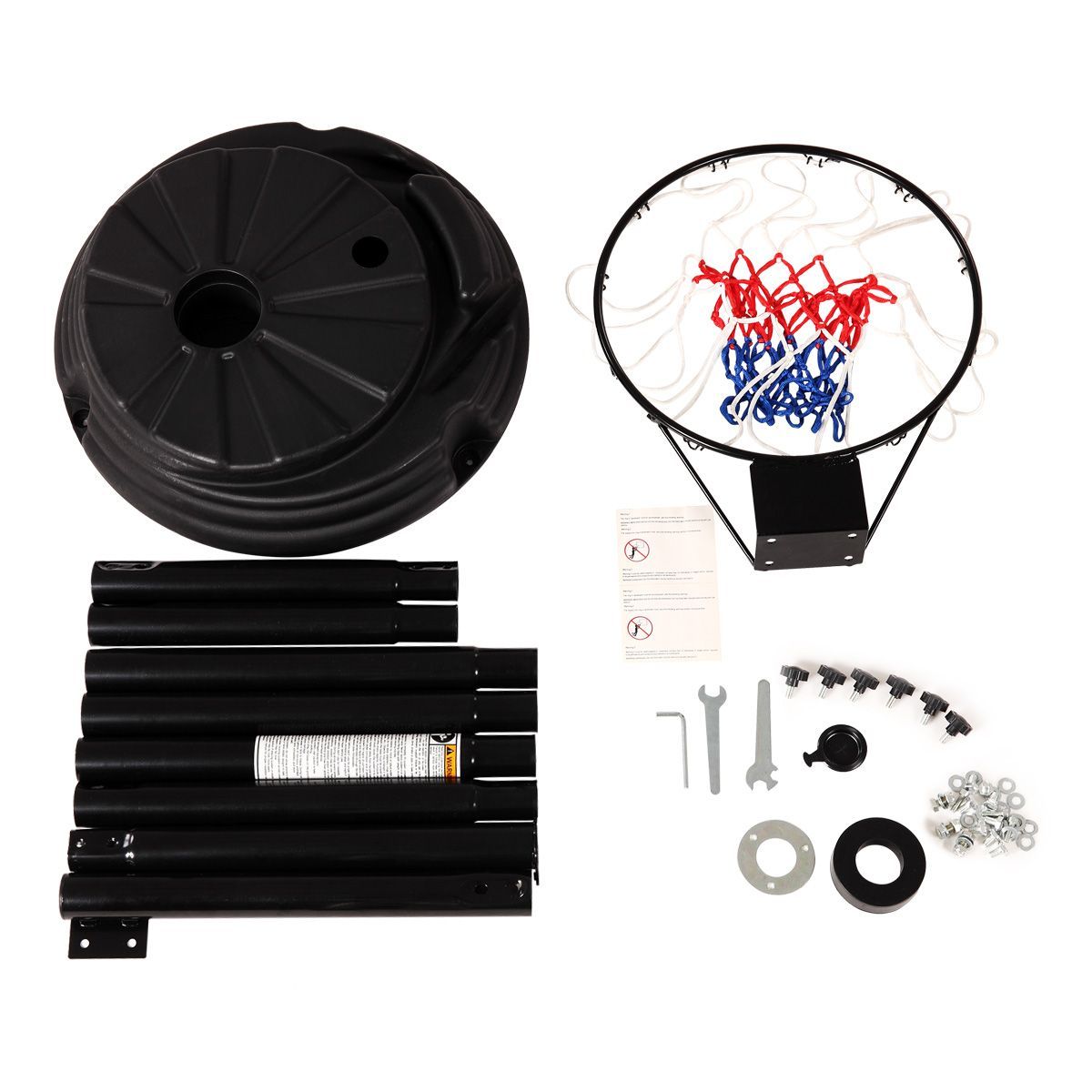 Netball Ring with Stand - Portable Pole Height Adjustable with Class ...