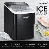 MAXKON Ice Maker Ice Cube Machine 12KG Ice Capacity Silver | Crazy Sales