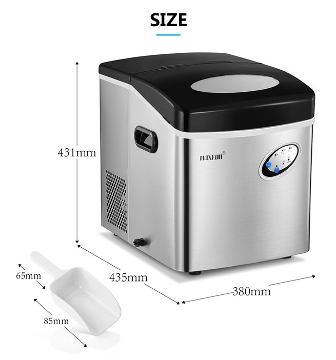 Maxkon 27KG Ice Cube Maker Machine Dispenser Home Commercial Benchtop ...