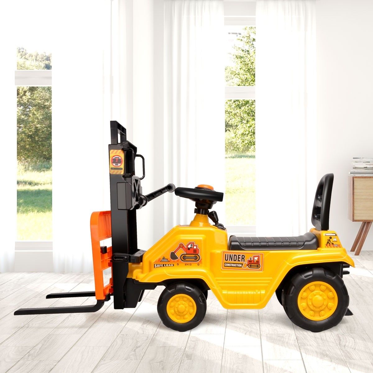 Kids Forklift Ride On Car Toy Toddler Children Engineer Vehicle ...