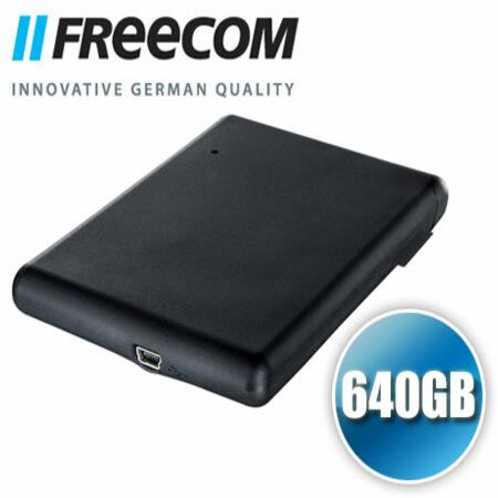 Freecom 640GB Mobile Drive XXS External Portable USB 2.0 2.5" HDD Hard ...