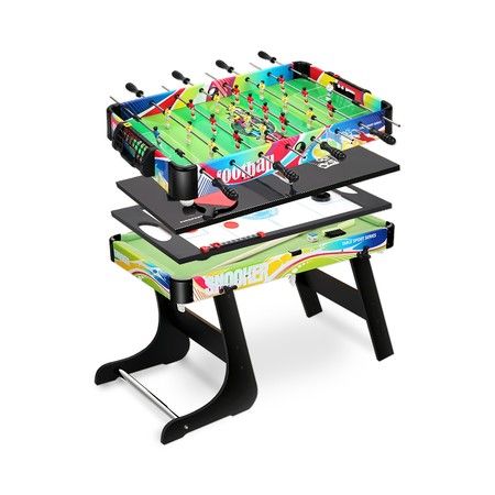 4 in 1 Game Table Convertible Football Table Tennis Ice Hockey Snooker ...