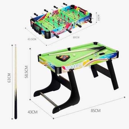 4 in 1 Game Table Convertible Football Table Tennis Ice Hockey Snooker ...