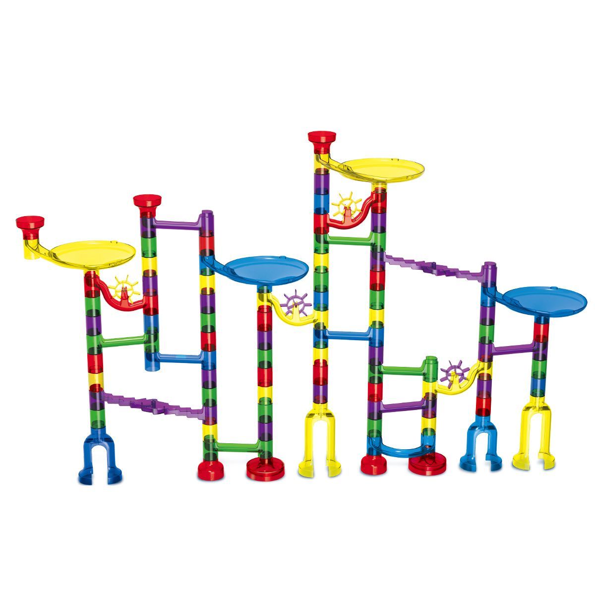 136PCS Marble Run Game Marble Race Track Light Marbles Kids Birthday ...