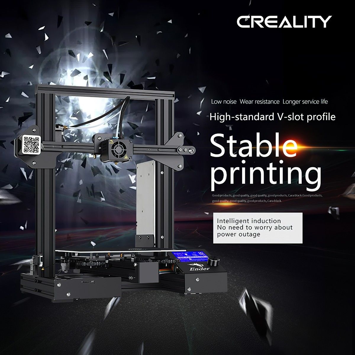 Creality Ender 3 Pro 3D Printer Magnetic Hot Bed 220x220x250mm Resume ...