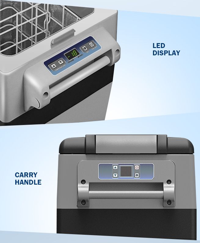45L Portable Car Fridge Freezer Cooler 12V/24V/240V Caravan Boat ...