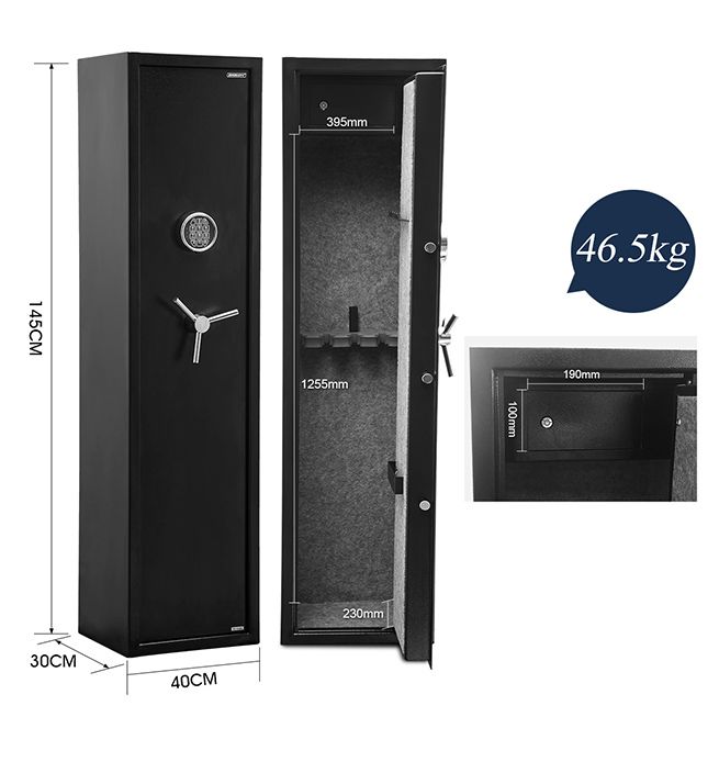 New 8 Gun Electronic Storage Locker Safe with Internal Security Box ...