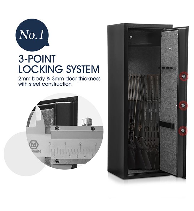 New 20 Gun Electronic Storage Locker Safe for Rifle Firearm with ...