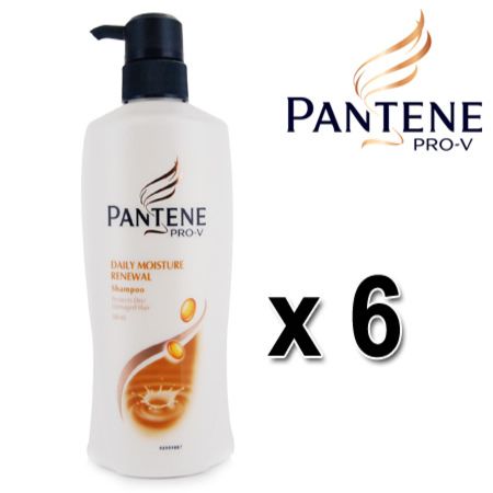Pantene Pro-V Daily Moisture Renewal Shampoo Pump 500ml - Pack of 6