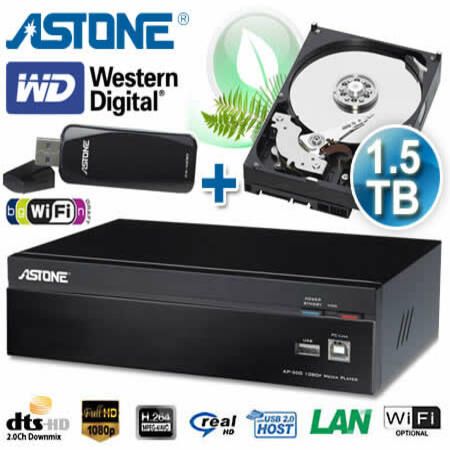 Astone Media Gear AP-300 Full HD 1080p Home Media Center with AW-N290 ...