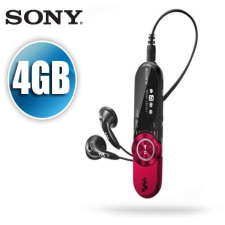 Sony 4GB B Series MP3 Walkman Portable Music Player NWZ-B153F - Red