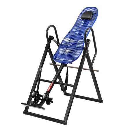 Gravity Inversion Table for Back Therapy w/ Ergonomic Curved Backrest ...