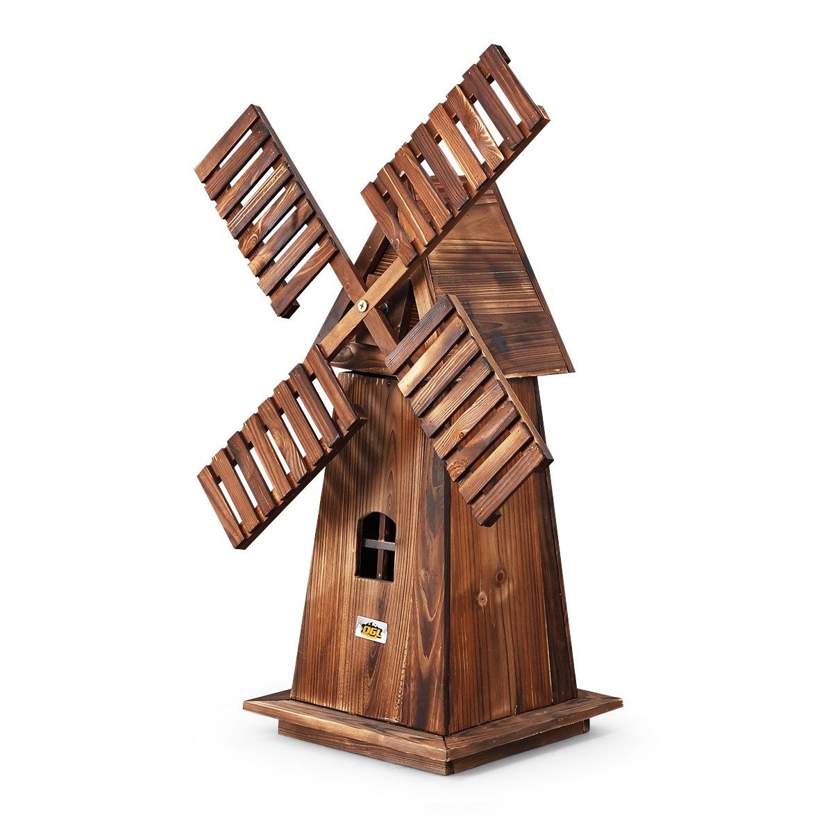 Wooden Garden Windmill Outdoor Decoration Decorative Backyard Windmill ...