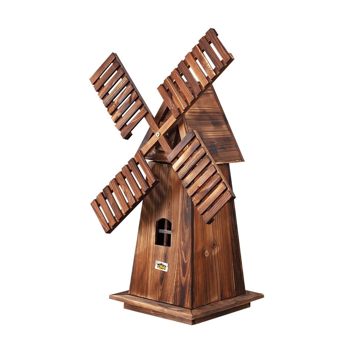Wooden Garden Windmill Outdoor Decoration Decorative Backyard Windmill ...