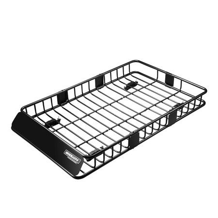 Powder-coated Steel Extra-long Car Roof Rack Basket with 6inch Walls ...